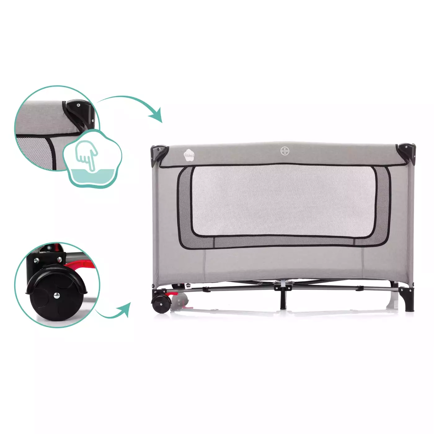 fillikid Reisebett | in Grau | BabyOne